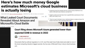 What leaked court docs tell us about AWS, Azure and Google cloud market ...