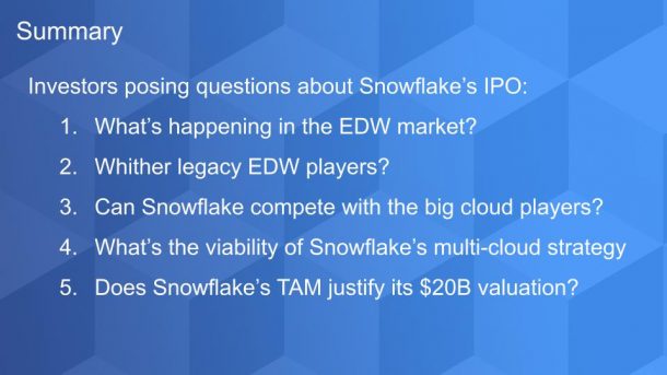 Five questions investors are asking about Snowflake’s IPO - SiliconANGLE